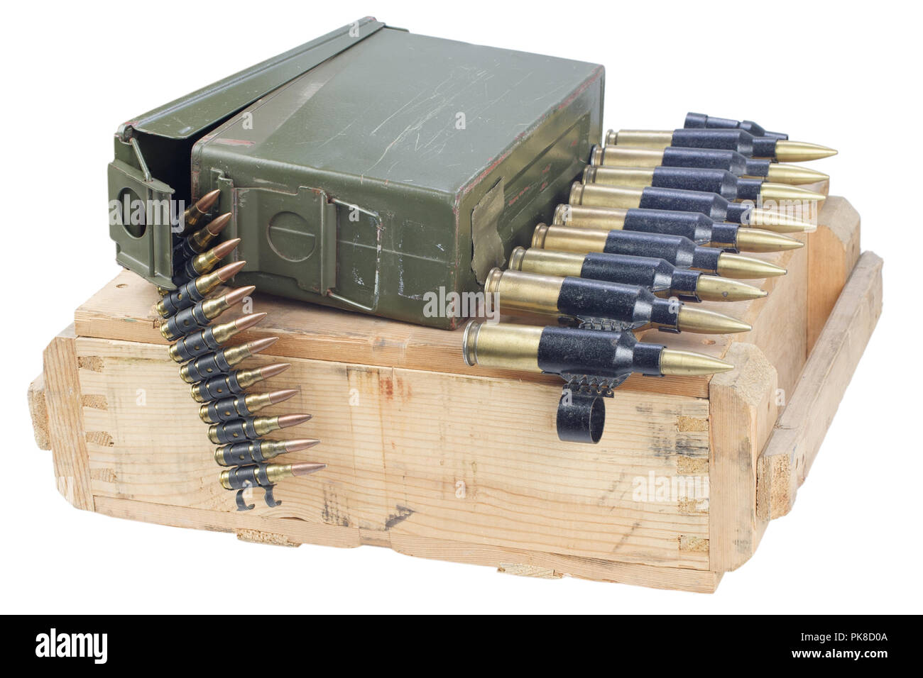 army box of ammunition isolated on white background Stock Photo - Alamy