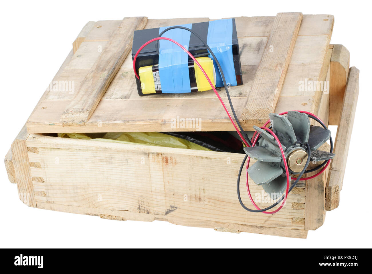 IED improvised explosive device isolated on white background Stock ...