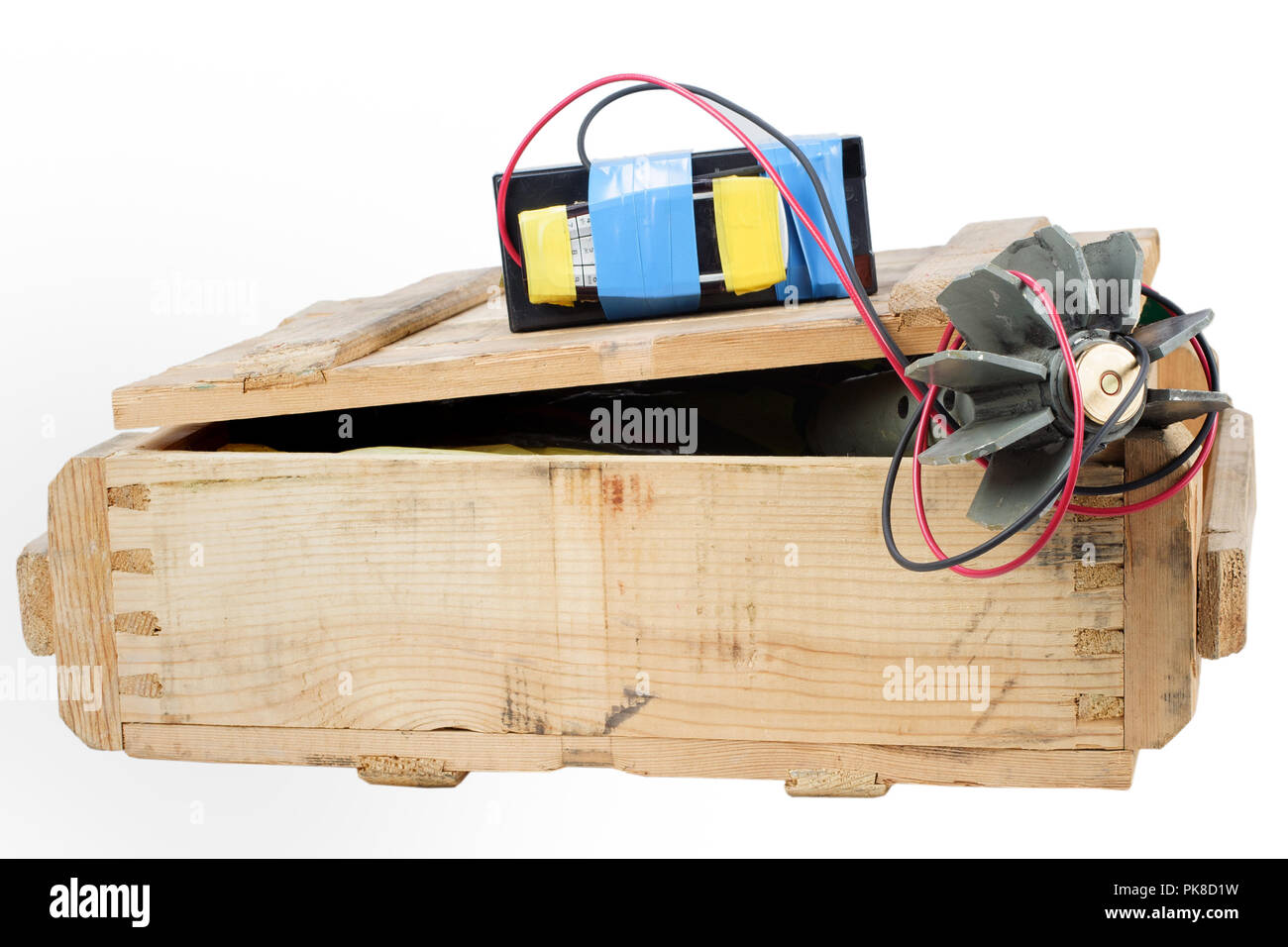 IED improvised explosive device isolated on white background Stock ...