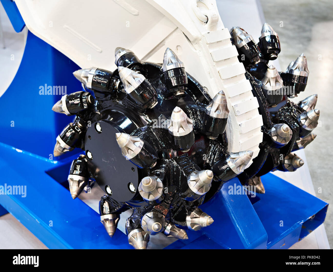 Cutter Heads. Double drum rotary cutters. Excavator attachments Stock ...