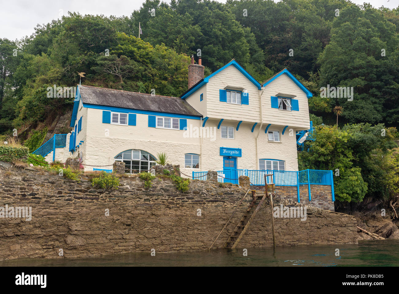 Ferryside, a house on the banks of the River Fowey, Fowey, South ...