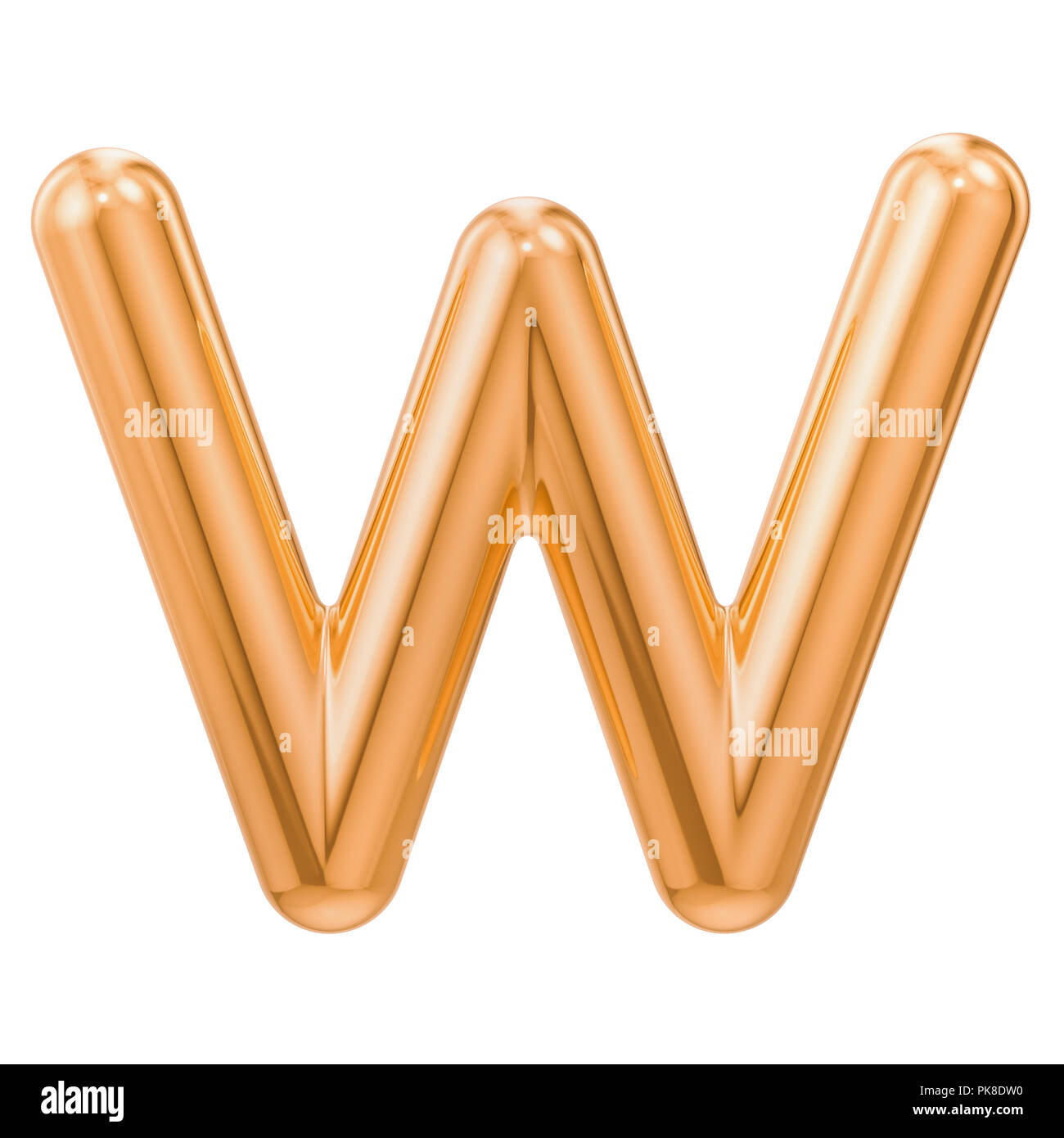 Gold Letter W