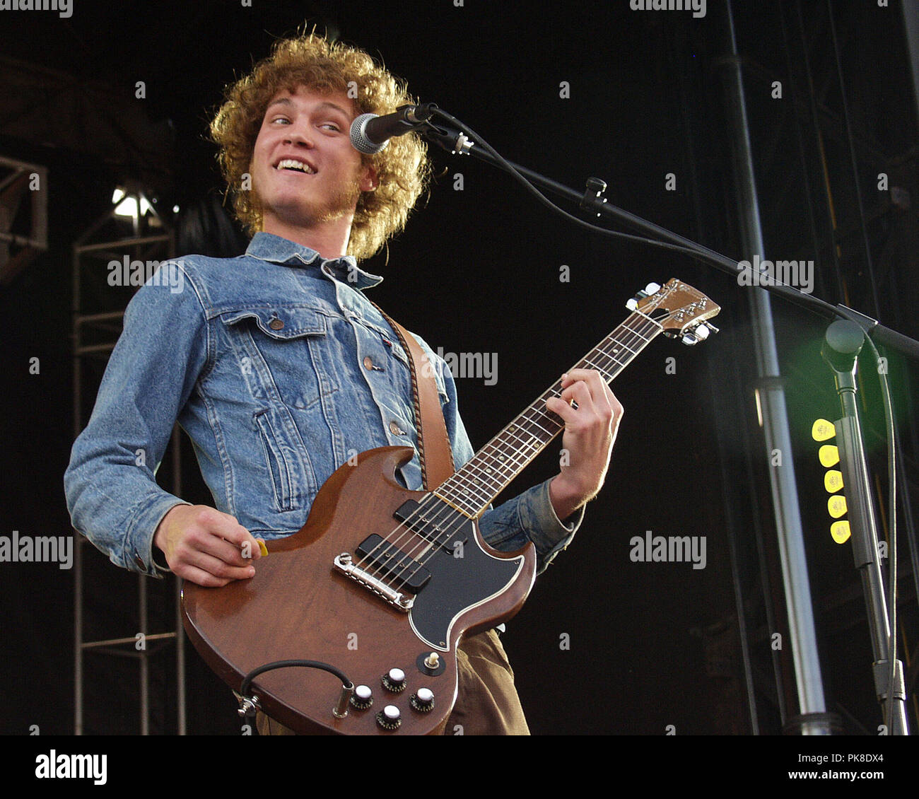 Sean Woolstenhulme of The Calling performs at Centennial Olympic Park ...