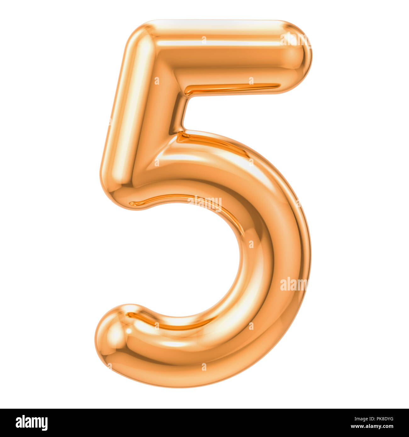 Golden number 5 hi-res stock photography and images - Alamy