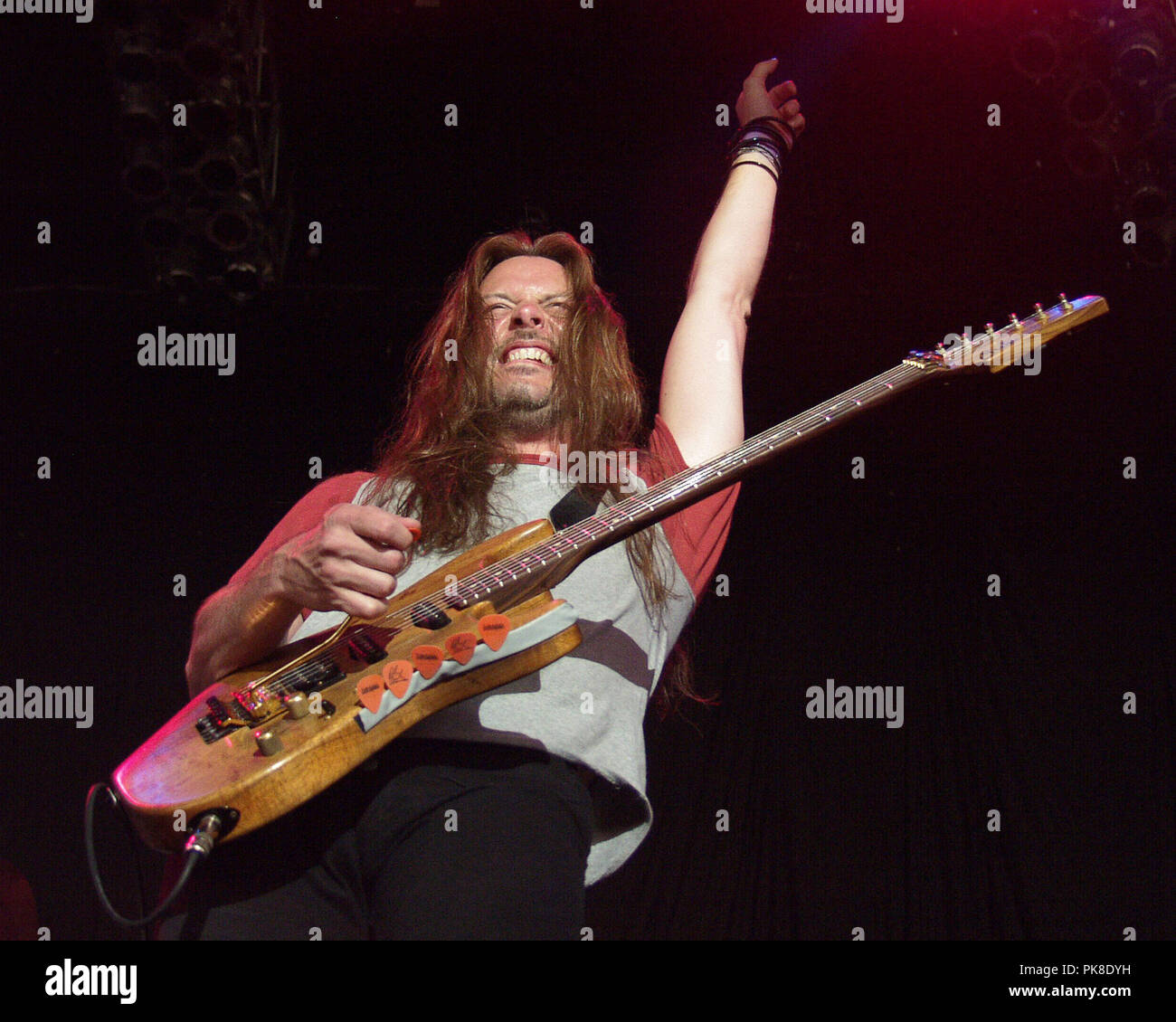 Reb Beach of Winger performs at Lakewood Amphitheatre in Atlanta ...