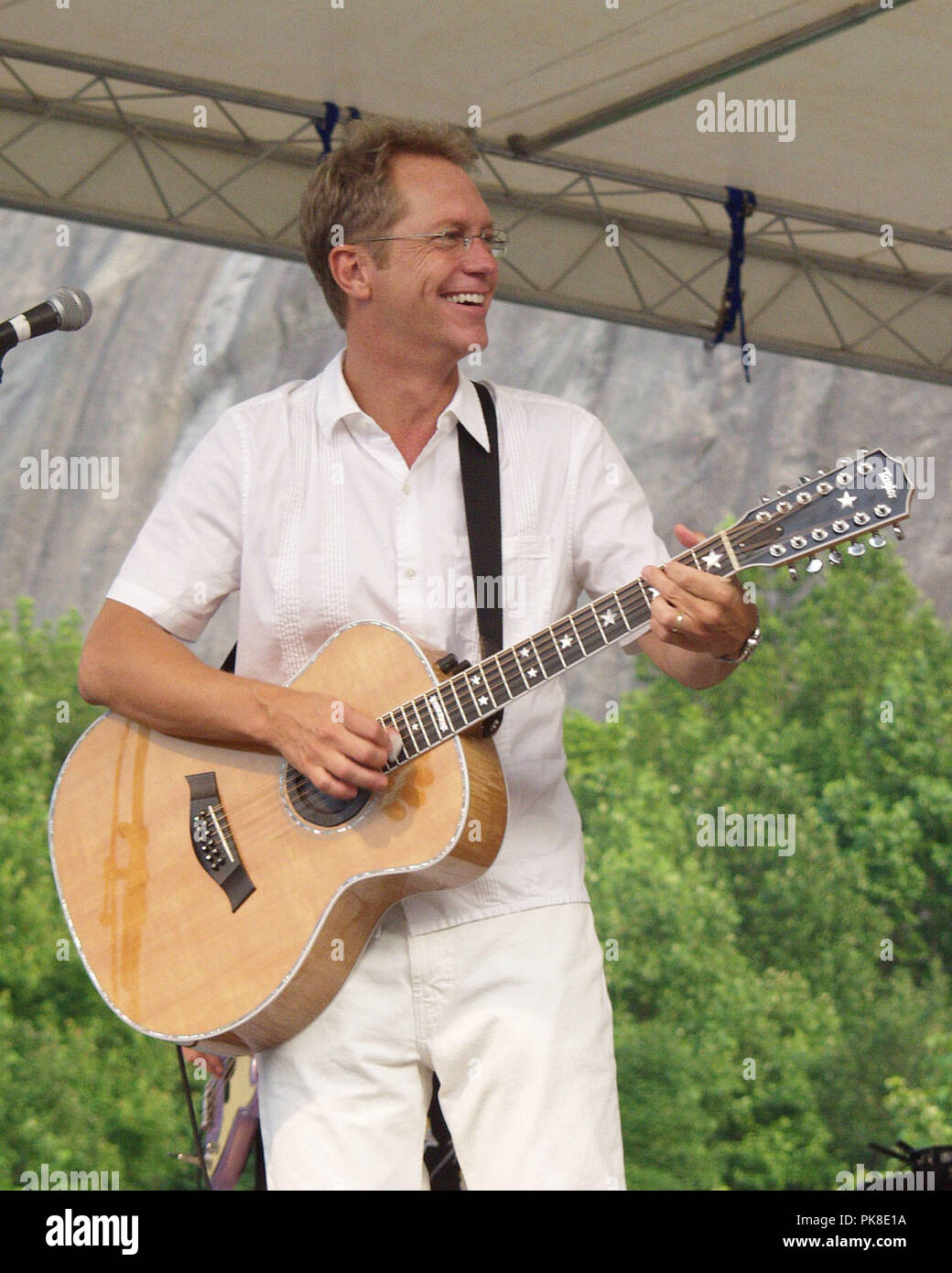 Gerry Buckley of America performs at Stone Mountain Park in Stone ...