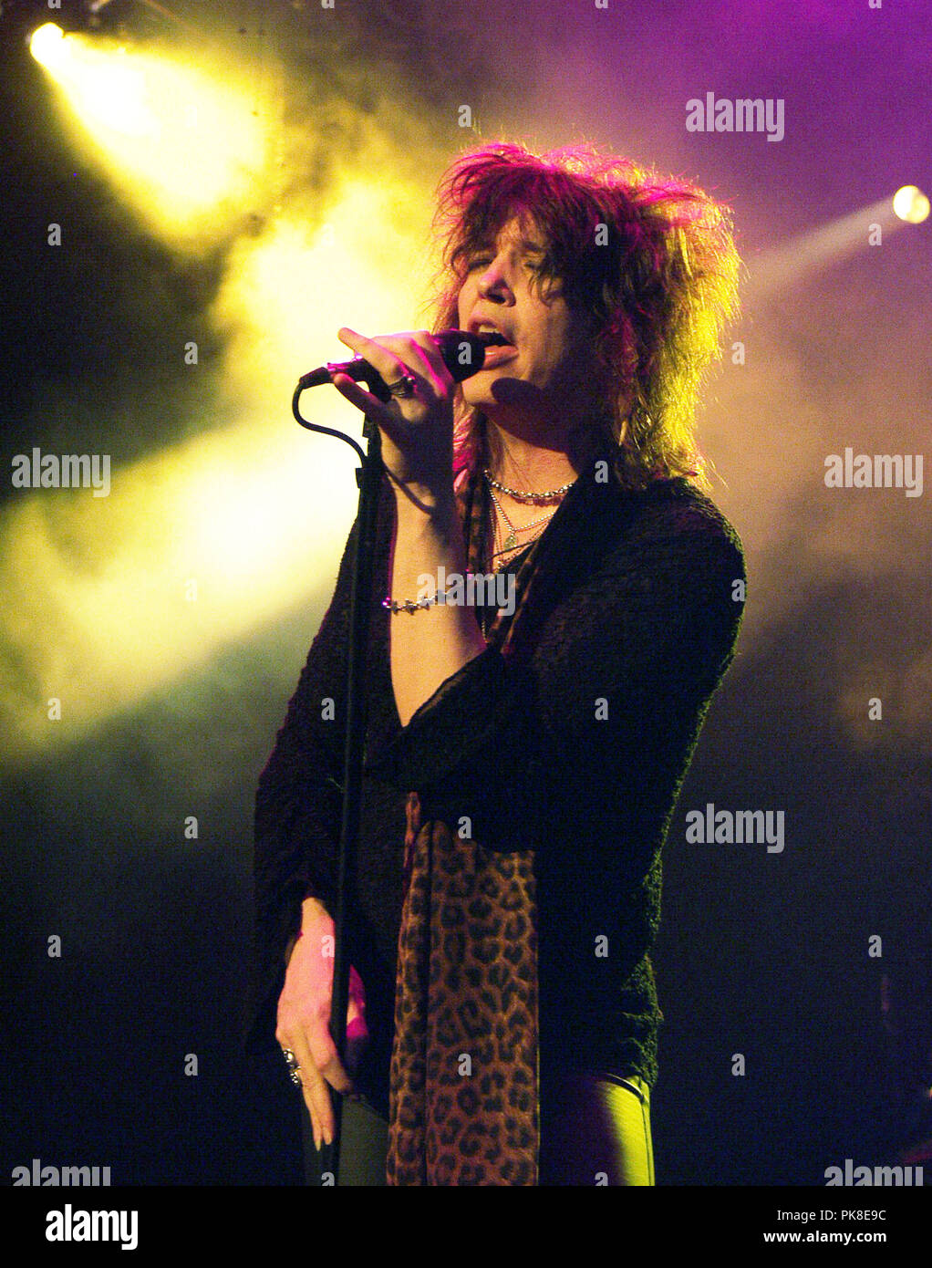 Tom Keifer of Cinderella performs at Lakewood Amphitheatre in Atlanta ...