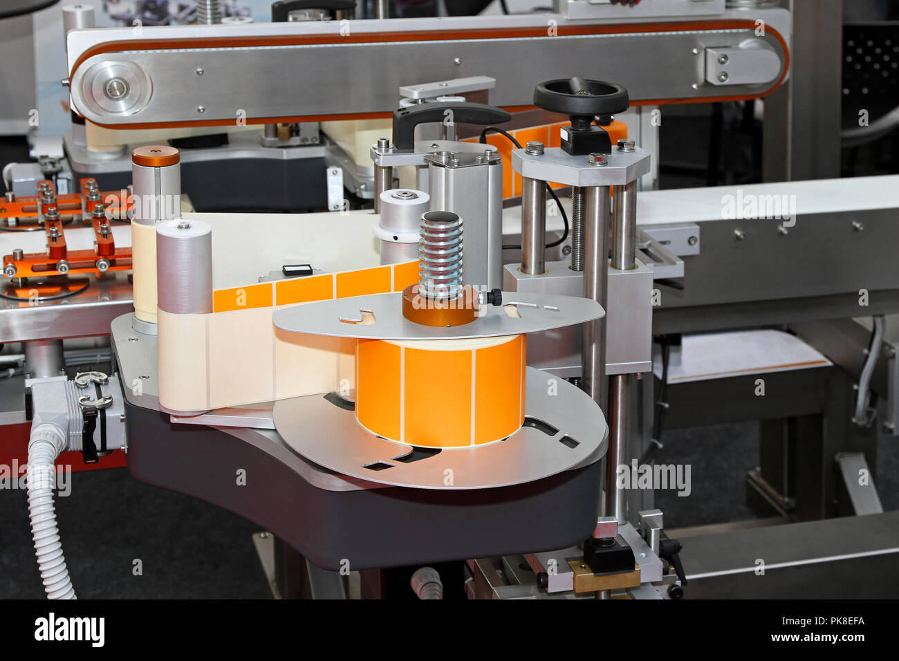 Automated labeling machine equipment with conveyor belt Stock Photo - Alamy Automated labeling machine equipment with conveyor belt Stock Photo - Alamy
