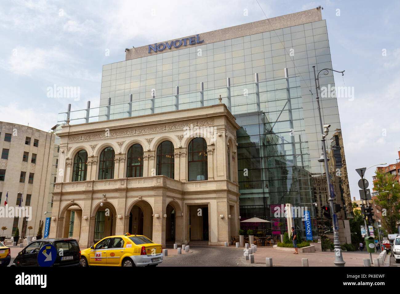 The Novotel Bucharest City Centre hotel in Bucharest, Romania Stock ...