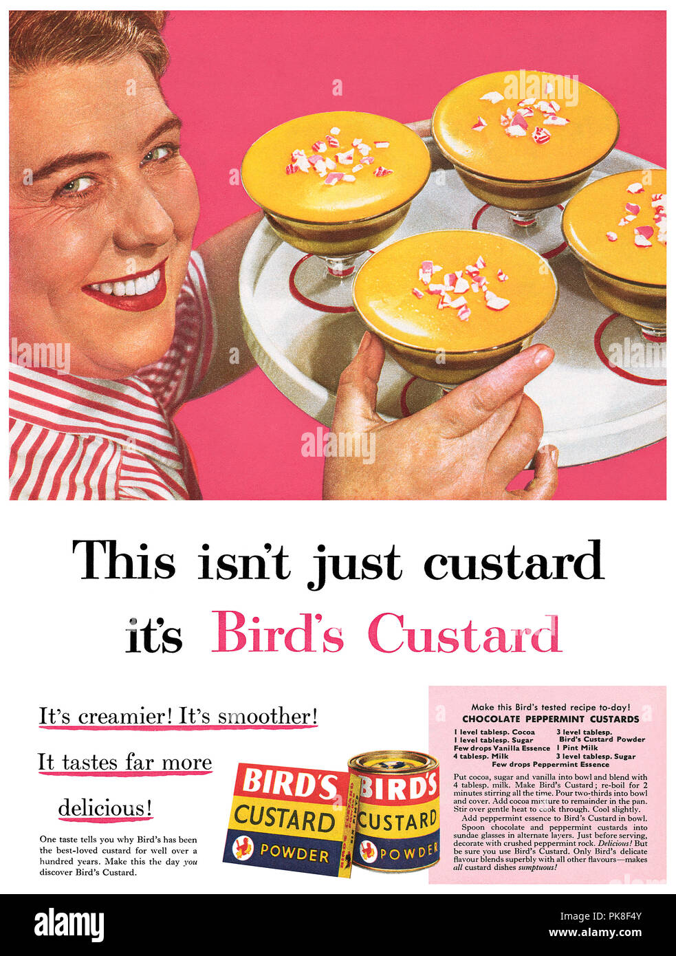 Birds custard advert hi-res stock photography and images - Alamy