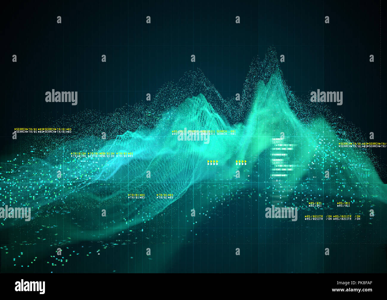 An Abstract technical Graph background design. 3D Illustration Stock ...