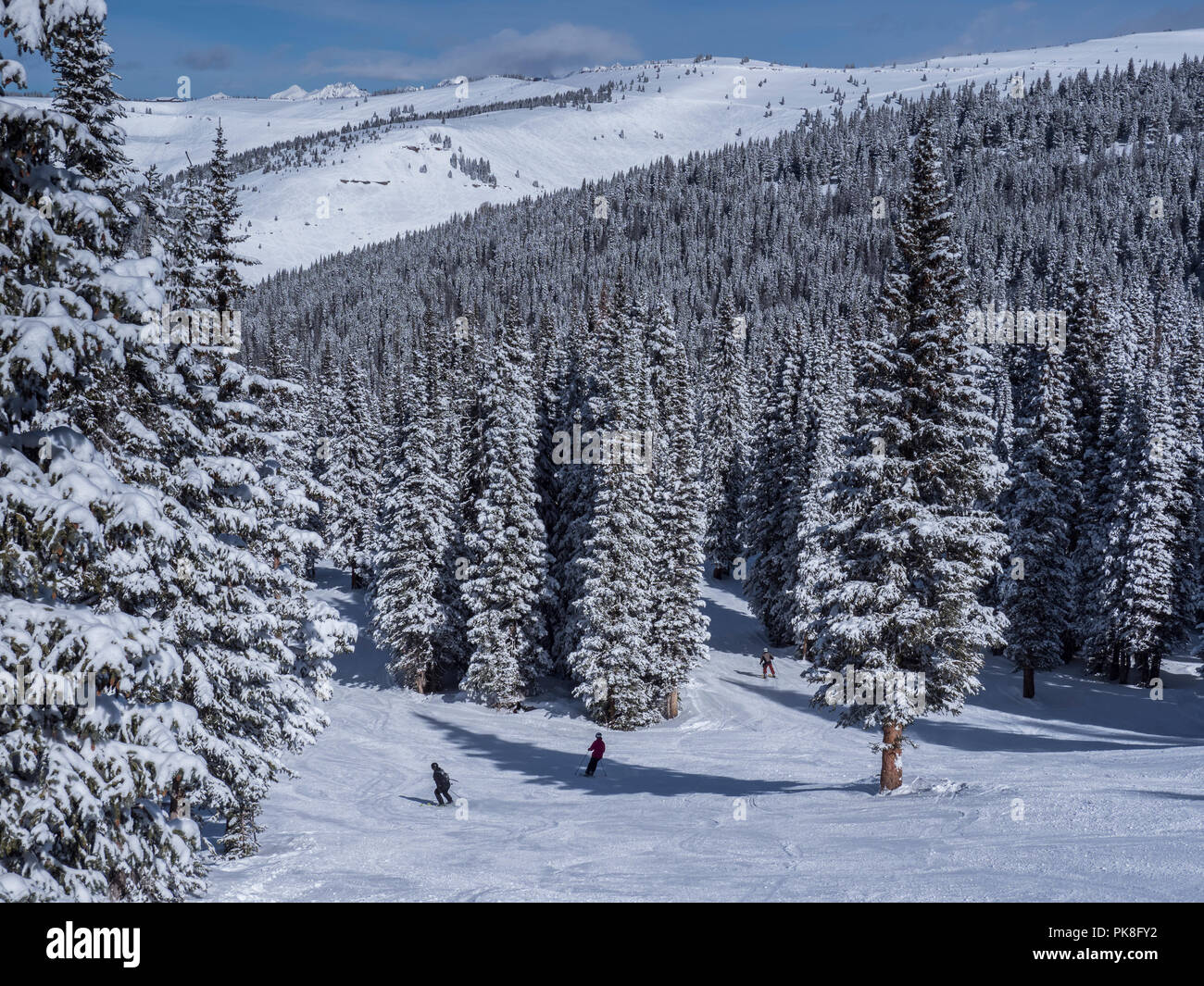 Big Rock Park Trail, winter, Blue Sky Basin, Vail Ski Resort, Vail ...