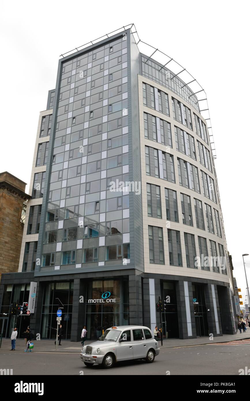 Newly completed German owned low-budget hotel 'Motel One' in Glasgow ...