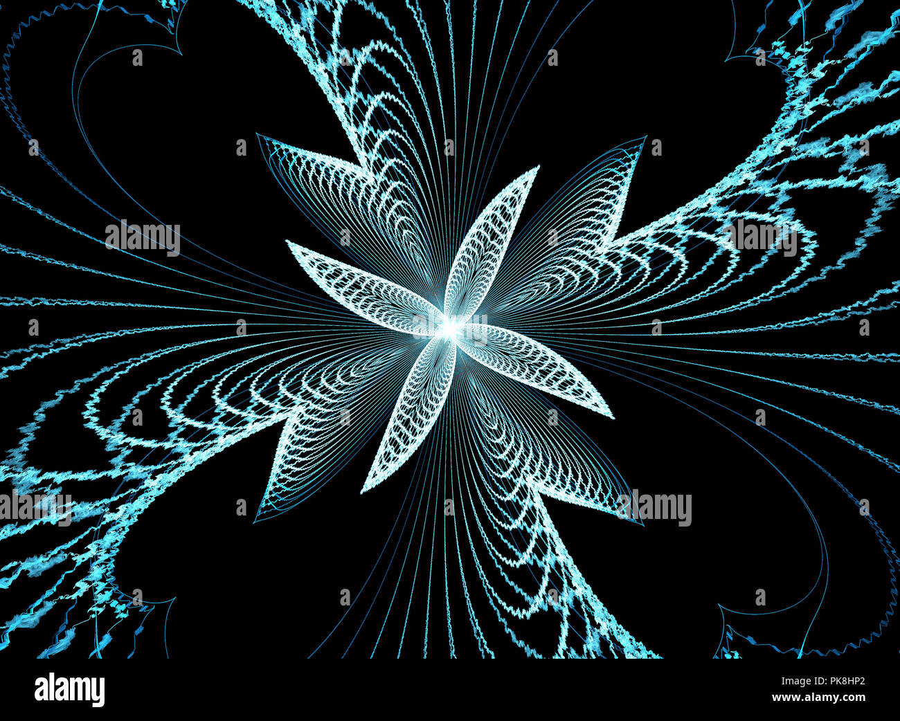 Abstract fractal patterns and shapes. Fractal texture. The colors in ...