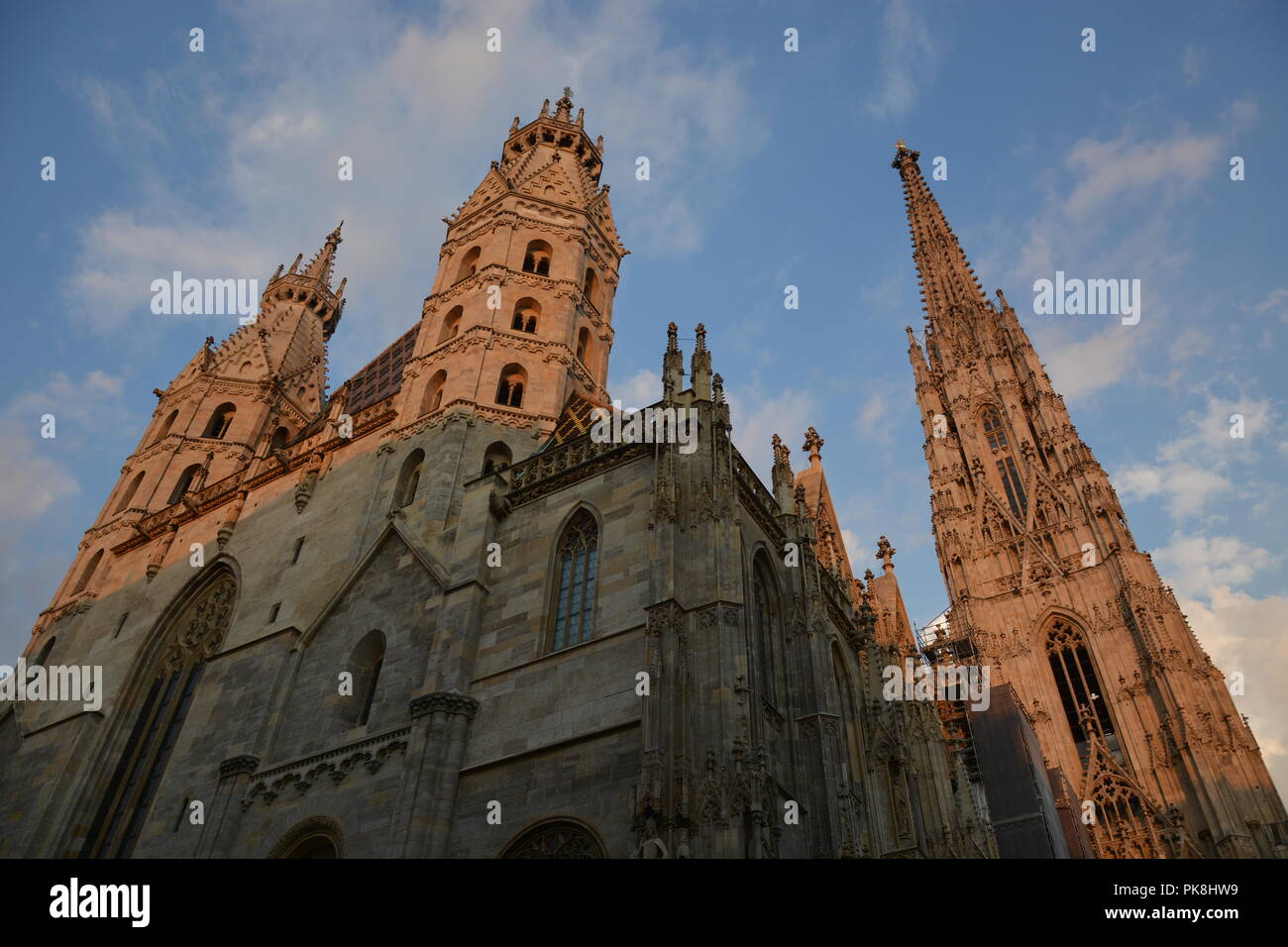 VIENNA, AUSTRIA - 20 AUGUST, 2018: St. Stephen's Cathedral facade ...