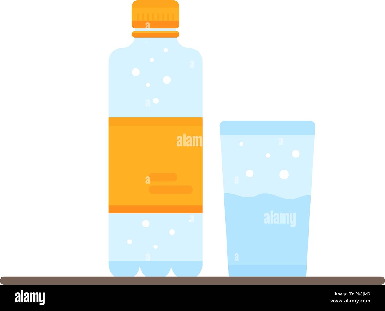Empty glass water in Stock Vector Images - Alamy