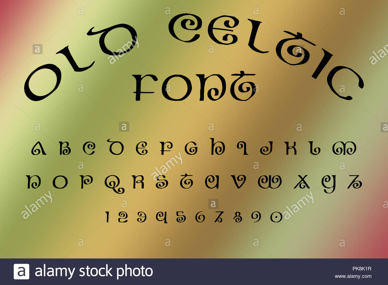 Ancient Celtic Alphabet Stock Photos & Ancient Celtic Alphabet Stock ...