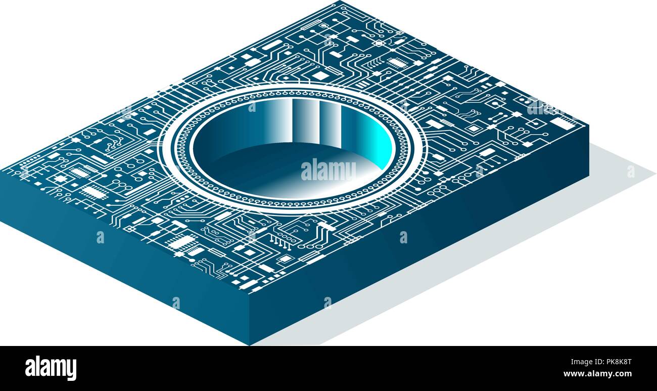 Database server circuit vector Stock Vector Images - Alamy