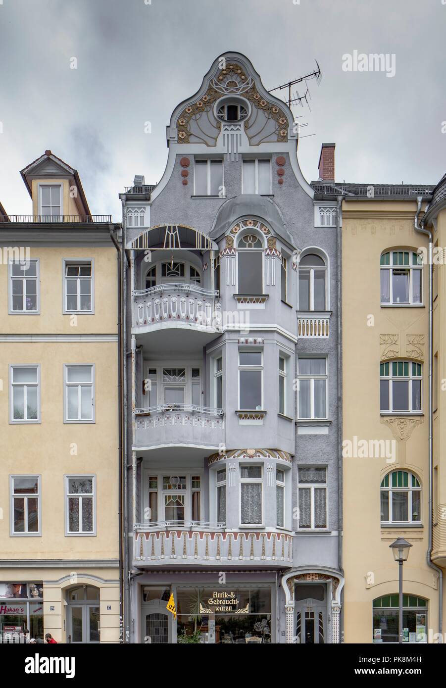 Jugenstil House, Graben 39, Weimar, Germany, (1904), 2018. Artist: Alan ...