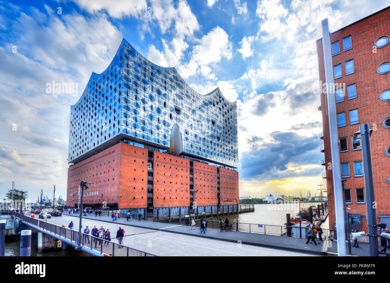 Elbe Philharmonic Hall Elbphilharmonie in Hamburg, Germany Stock Photo ...