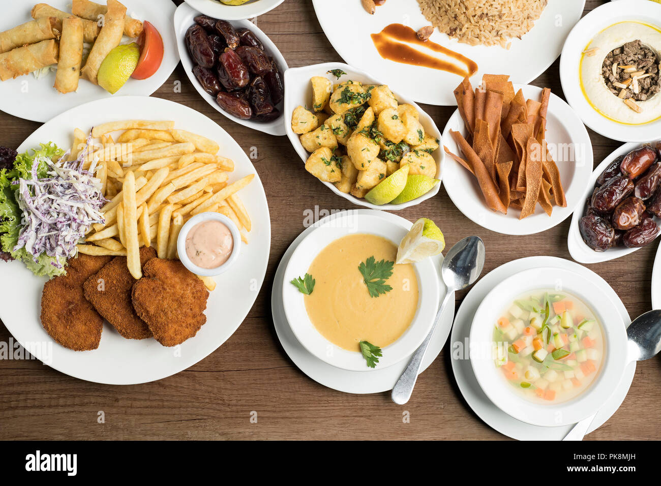 Traditional dishes, Traditional Ramadan food Stock Photo - Alamy