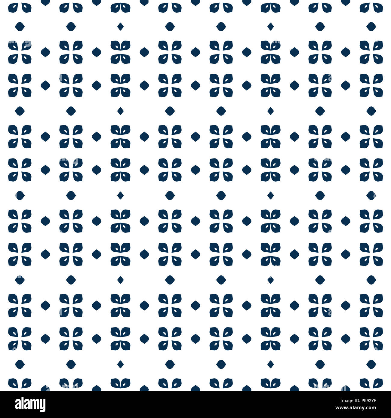 Simple flower pattern on white background illustration Stock Photo - Alamy