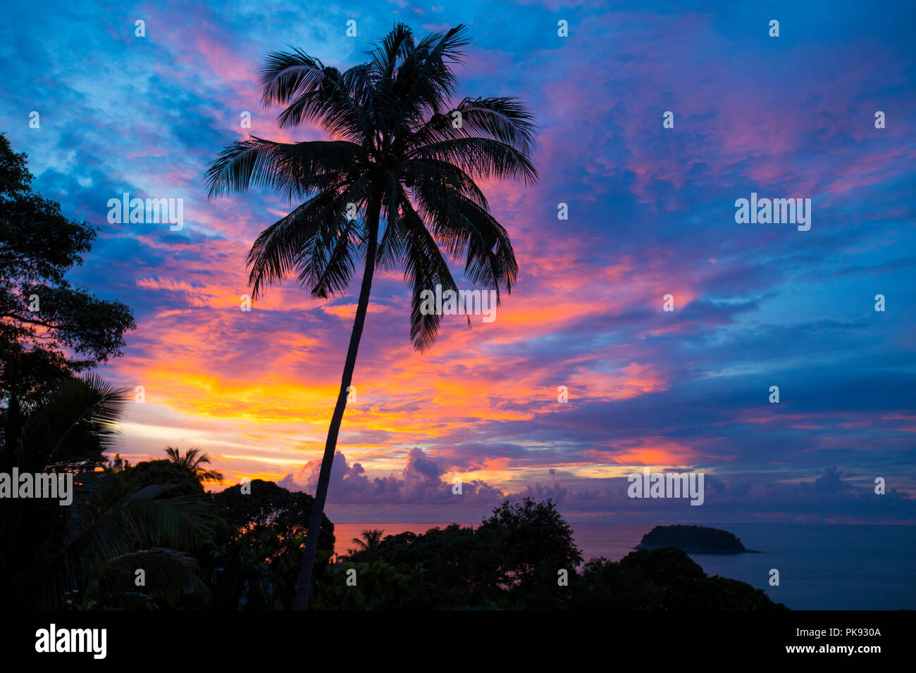 Sunset in Phuket,Thailand Stock Photo - Alamy