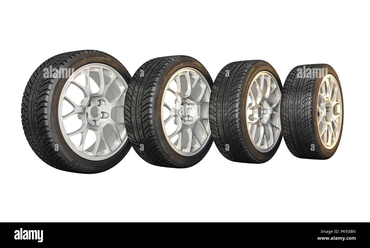Car tires concept Cut Out Stock Images & Pictures - Alamy