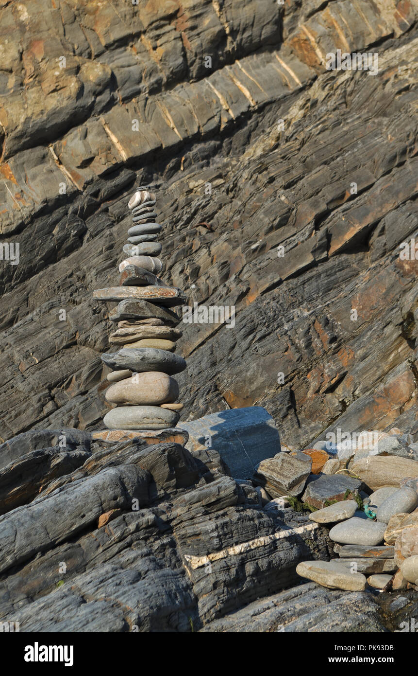 Pile of pebbles. Zen and Harmony themes Stock Photo - Alamy