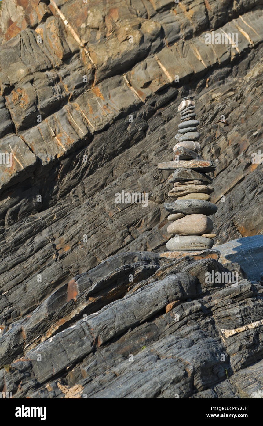 Pile of pebbles. Zen and Harmony themes Stock Photo - Alamy