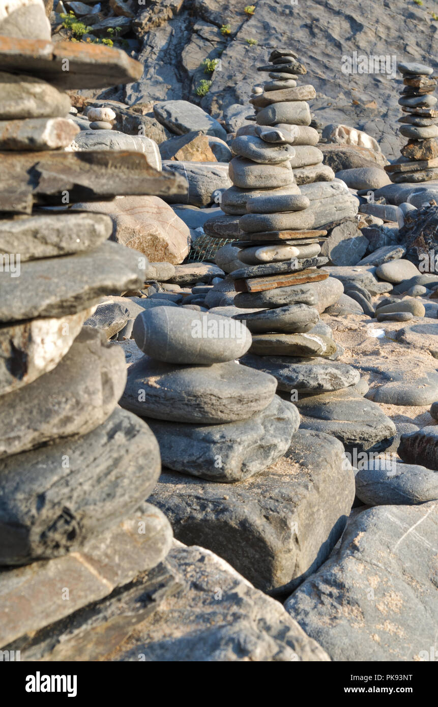 Pile of pebbles. Zen and Harmony themes Stock Photo - Alamy