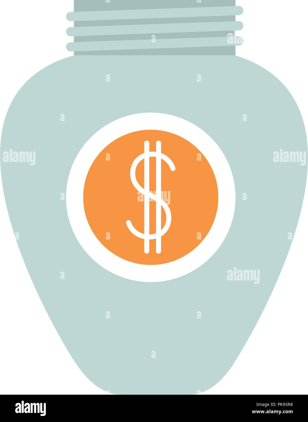 jar with money symbol Stock Vector Image & Art - Alamy