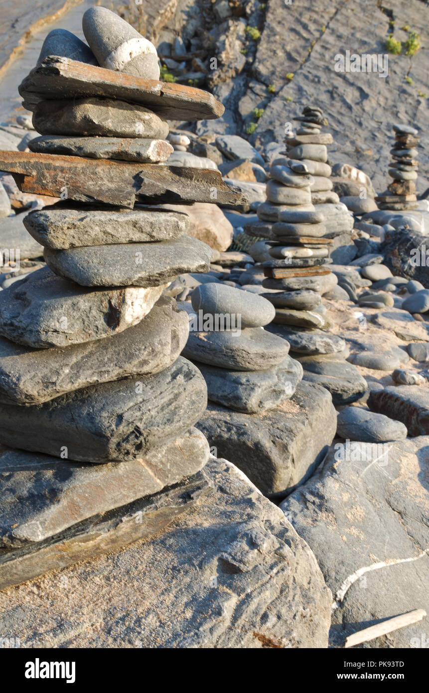 Stones pebbles pebble tower hi-res stock photography and images - Alamy