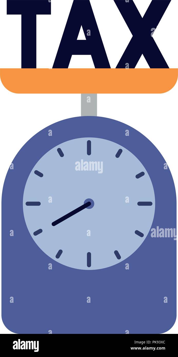 scale with tax icon Stock Vector Image & Art - Alamy