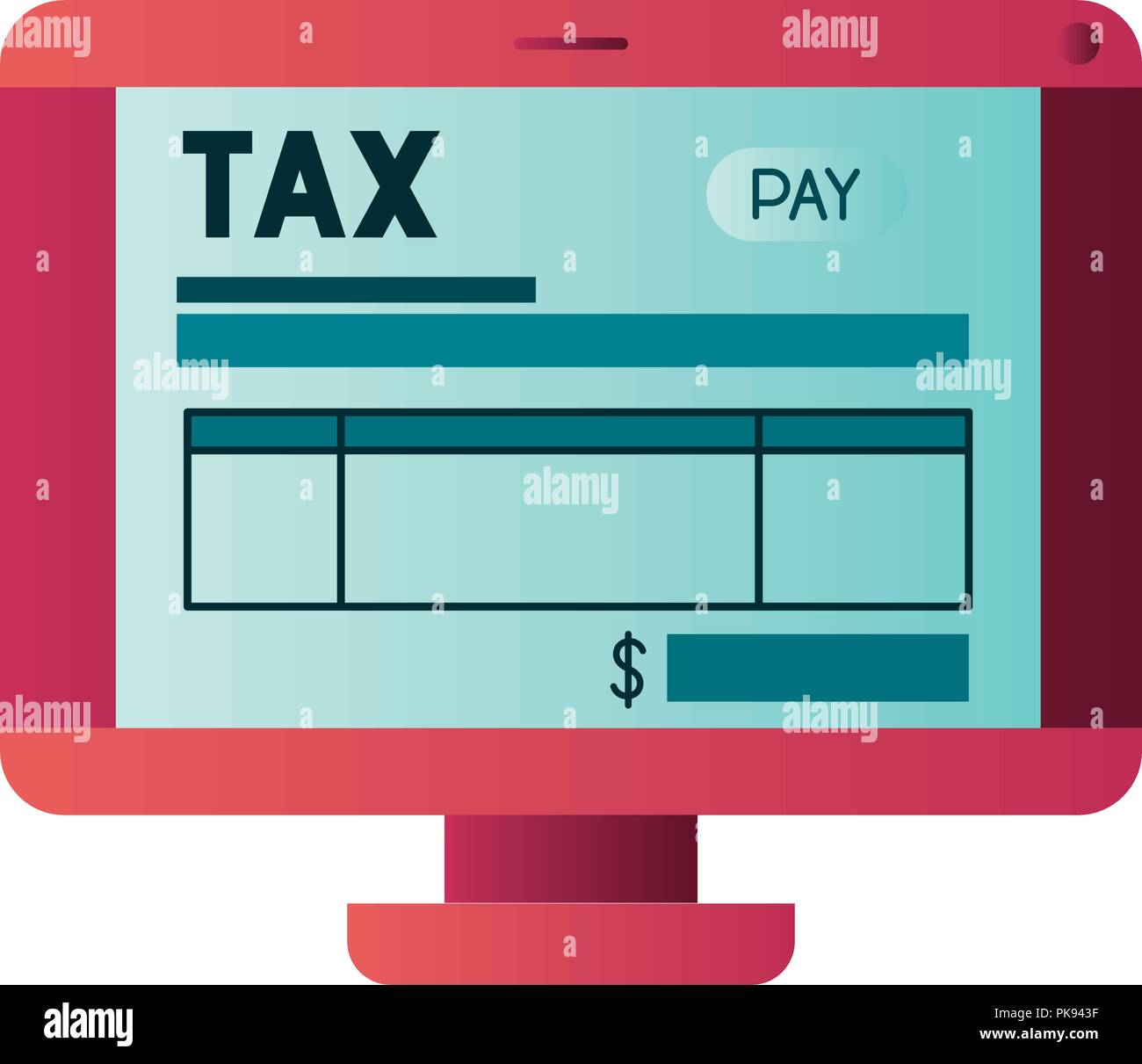 Online invoices Stock Vector Images - Alamy