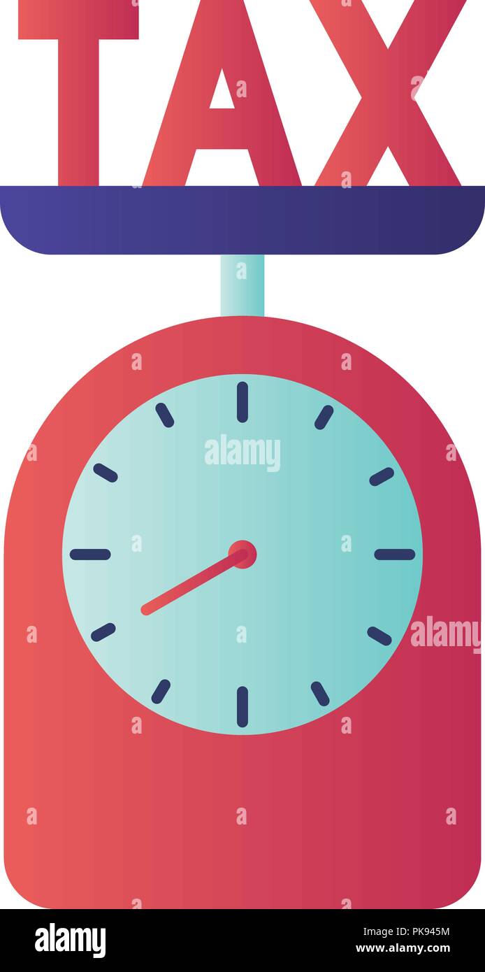 scale with tax icon Stock Vector Image & Art - Alamy