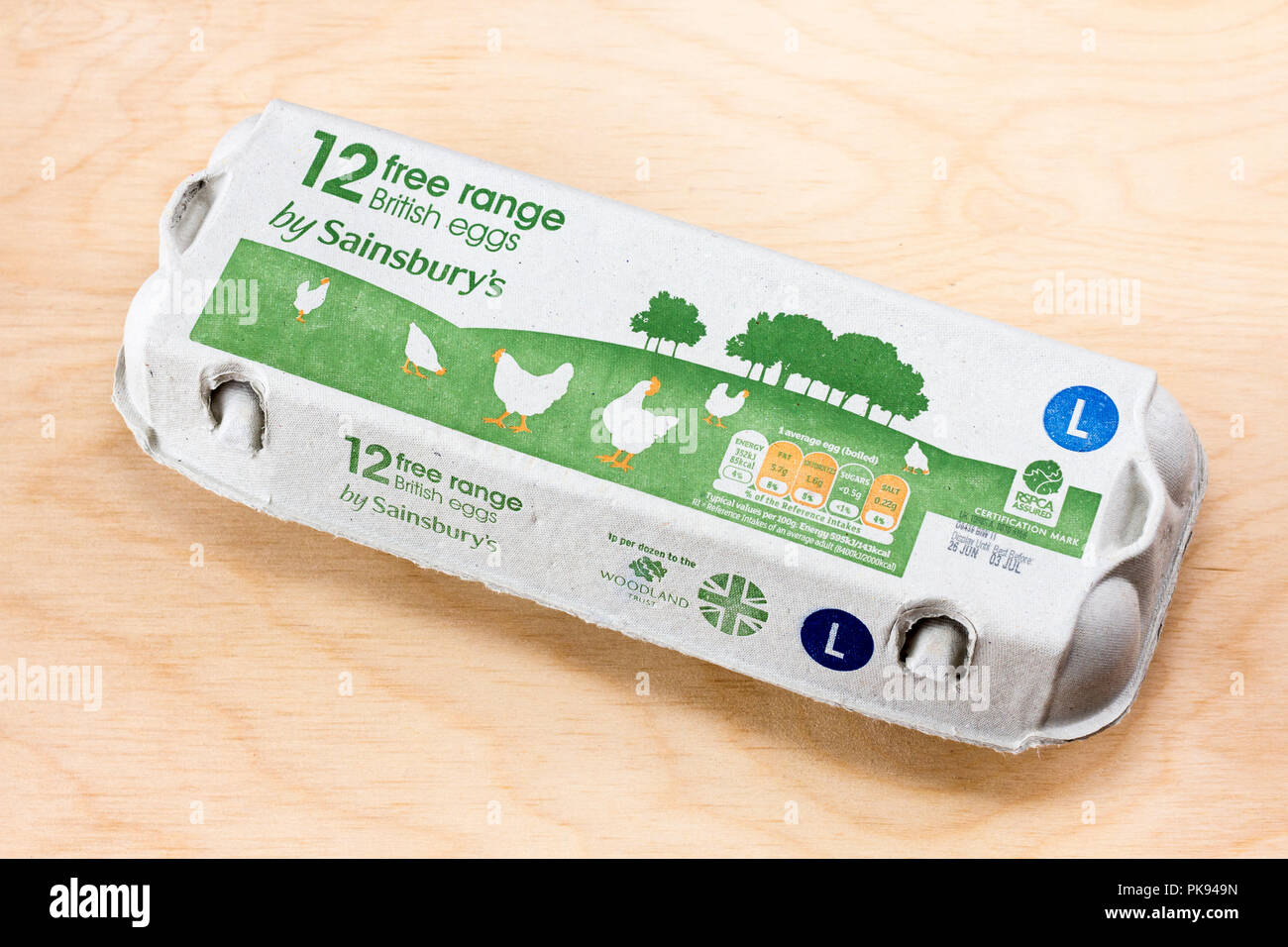 Sainsburys free range eggs hi-res stock photography and images - Alamy