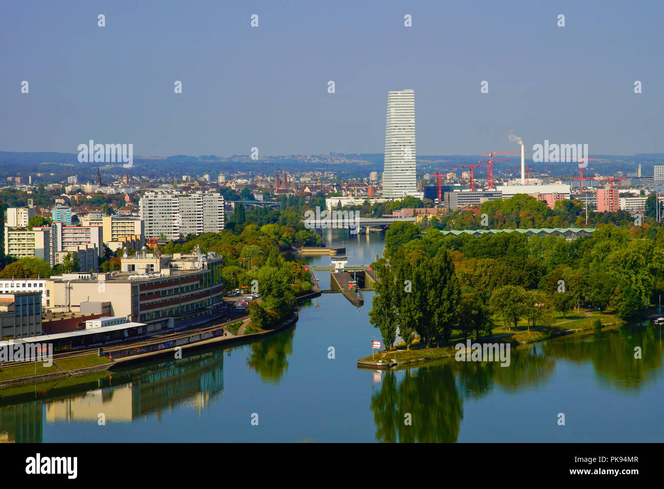 Rhein tower view hi-res stock photography and images - Alamy