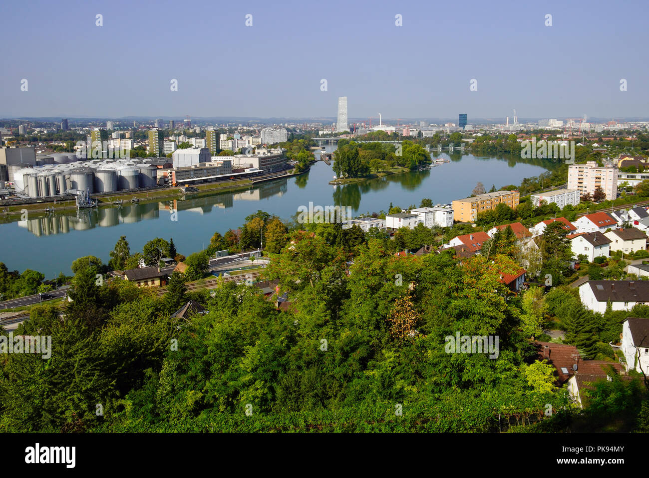 Rhein tower view hi-res stock photography and images - Alamy