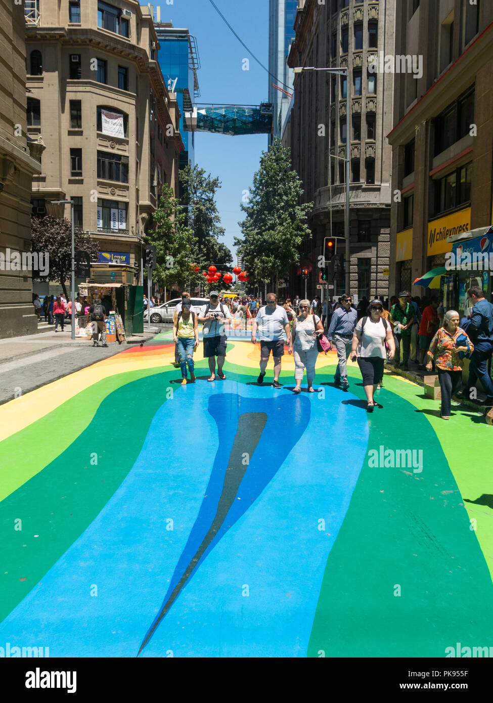 Paseo bandera and santiago chile hi-res stock photography and images ...