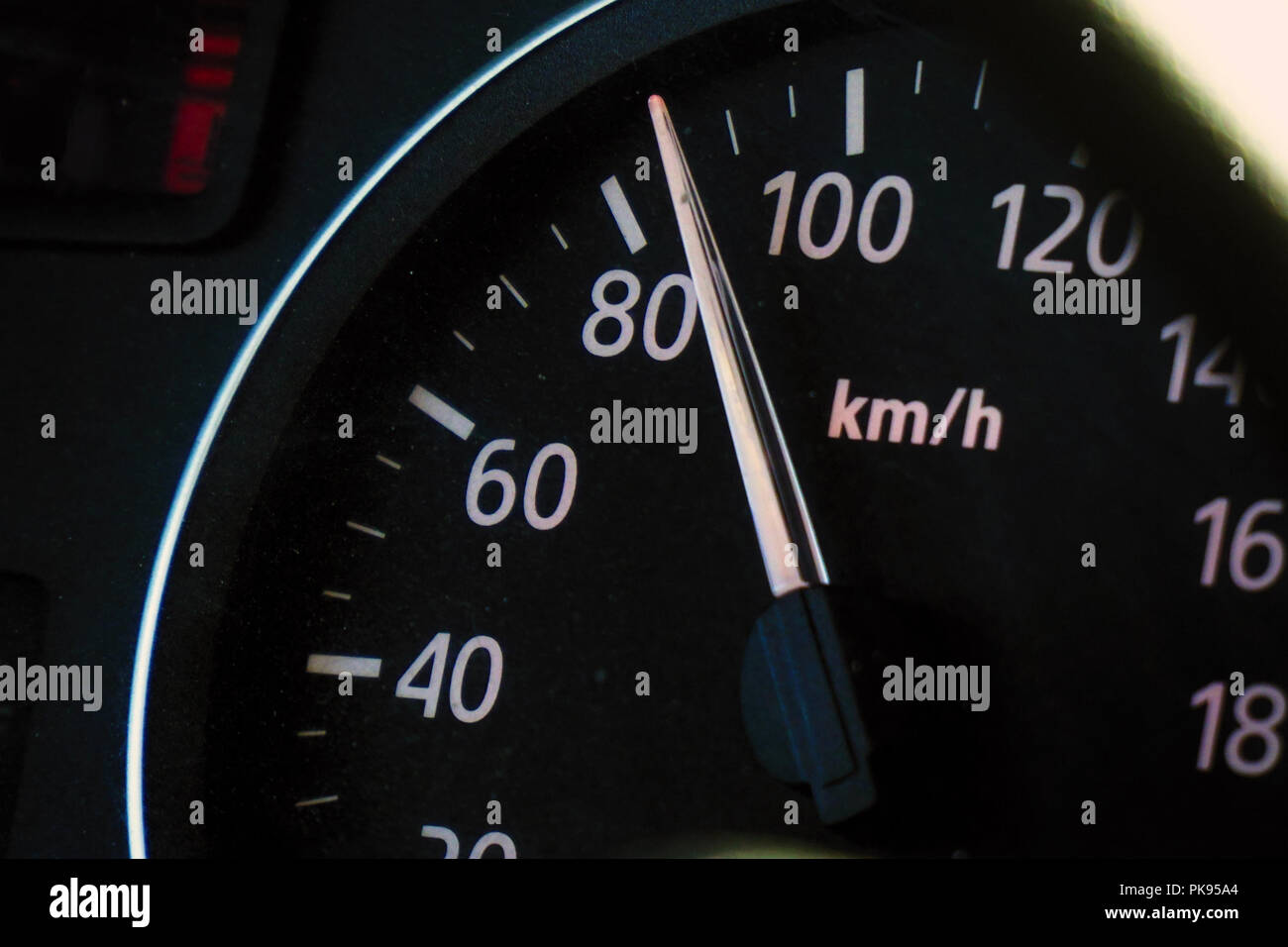 Photo speedometer in the car on the dashboard Stock Photo - Alamy