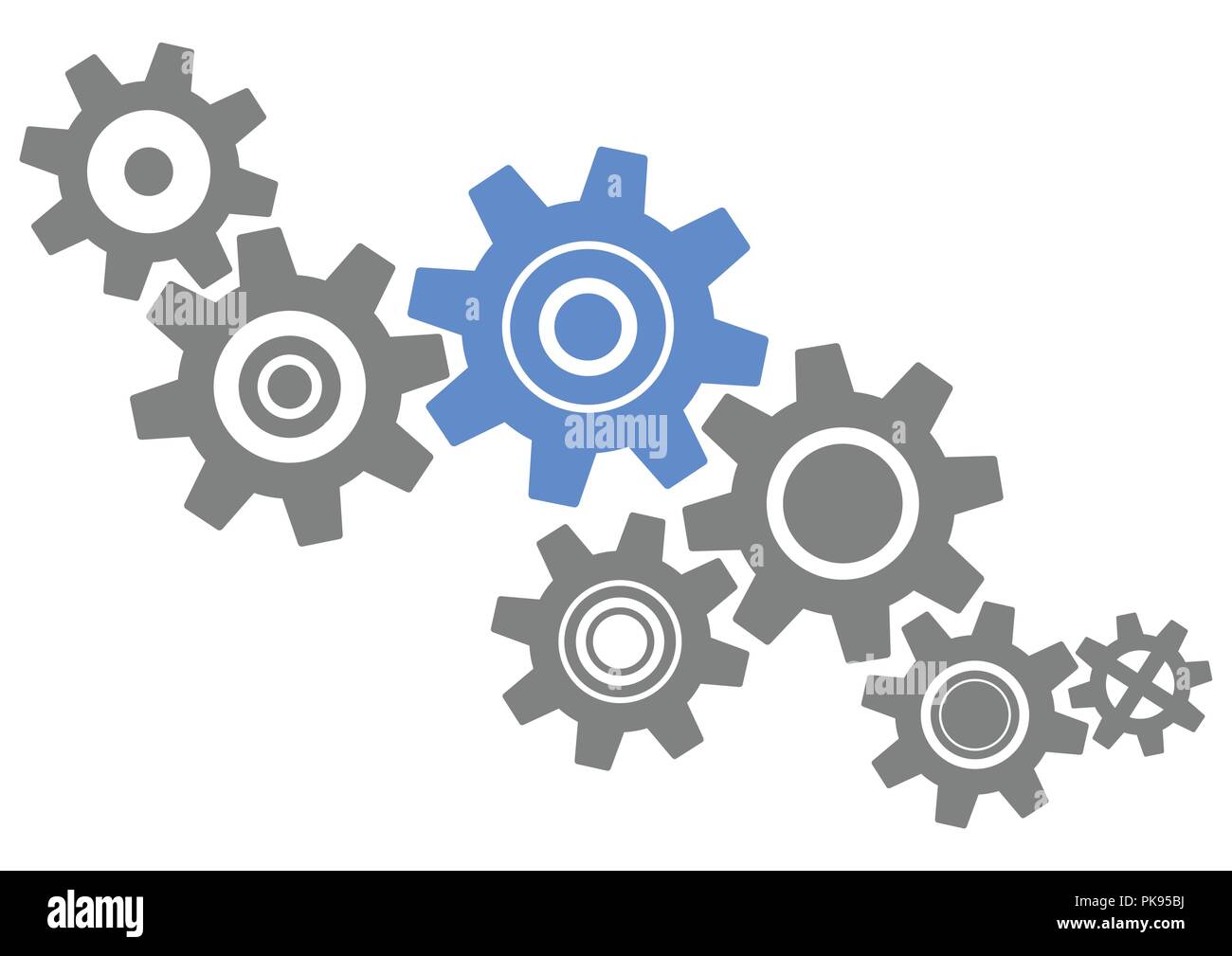 Abstract gears industrial technology vector background Stock Vector ...