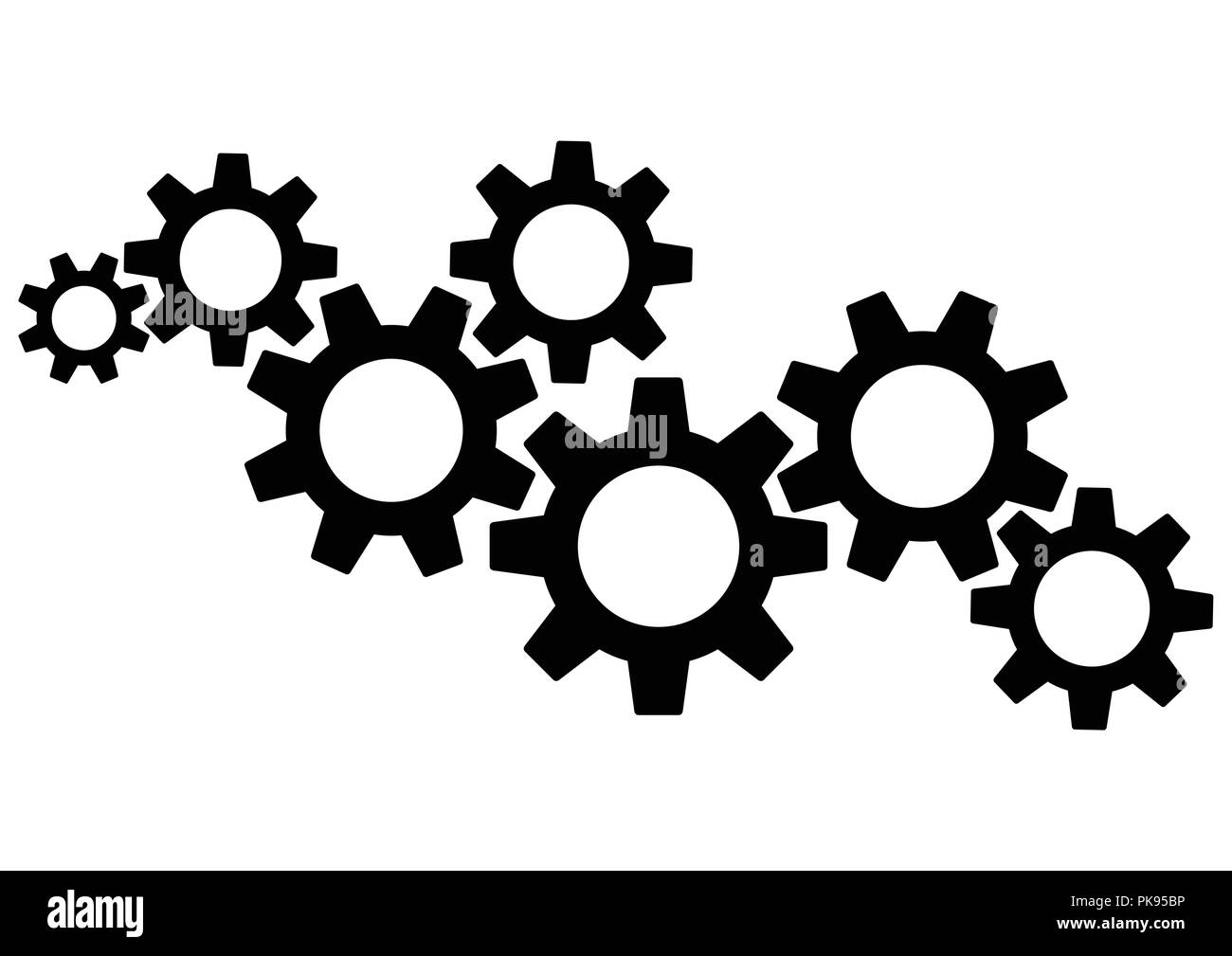 Abstract gears industrial technology vector background Stock Vector ...