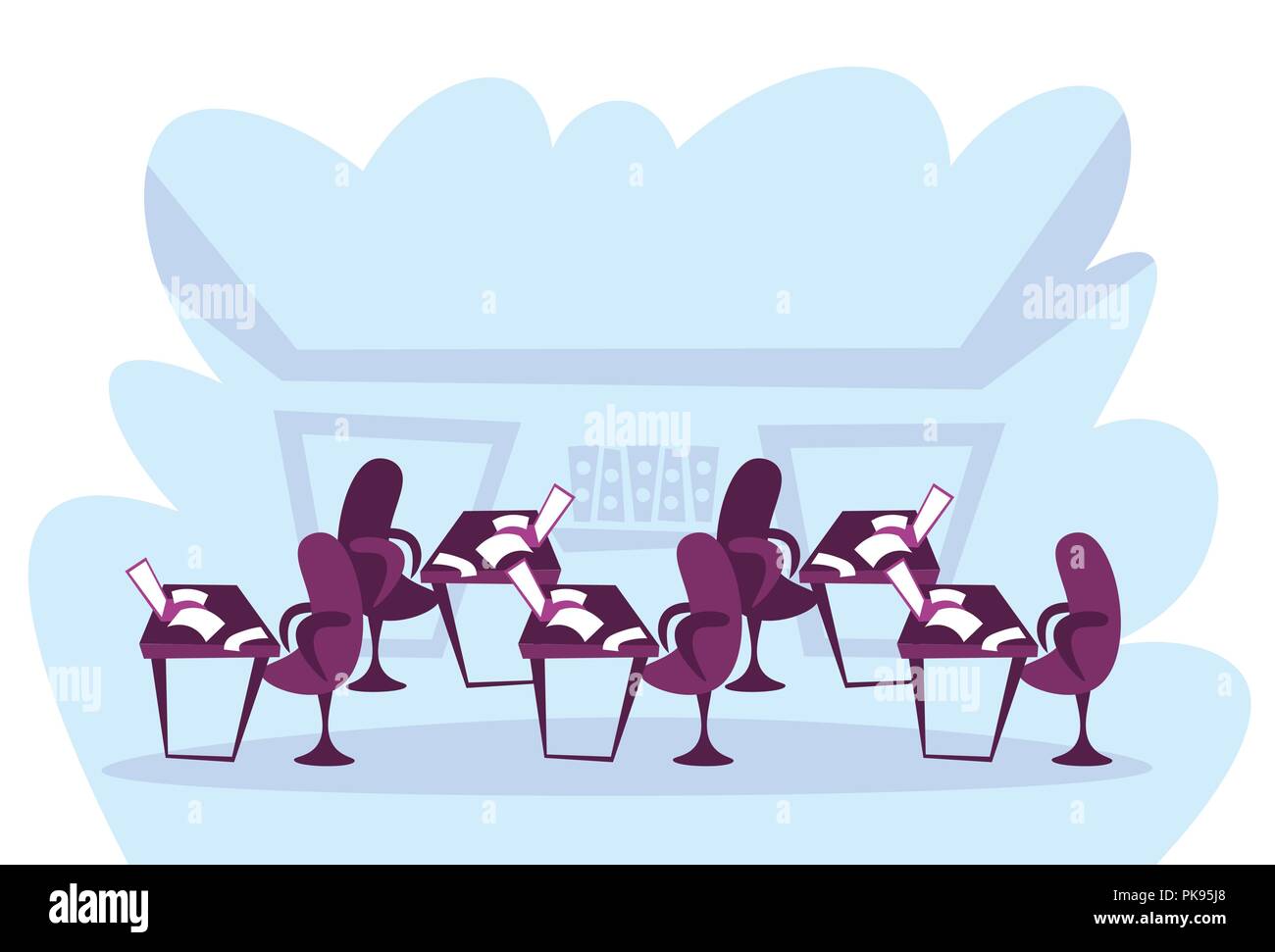 Empty meeting place Stock Vector Images - Alamy