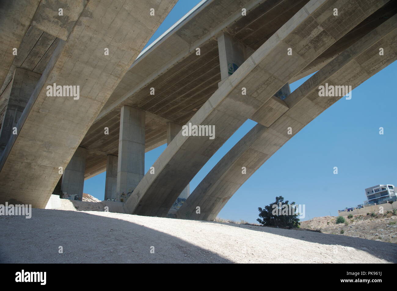 bridge on a wedi Anaba, Modiin city, Israel Stock Photo - Alamy