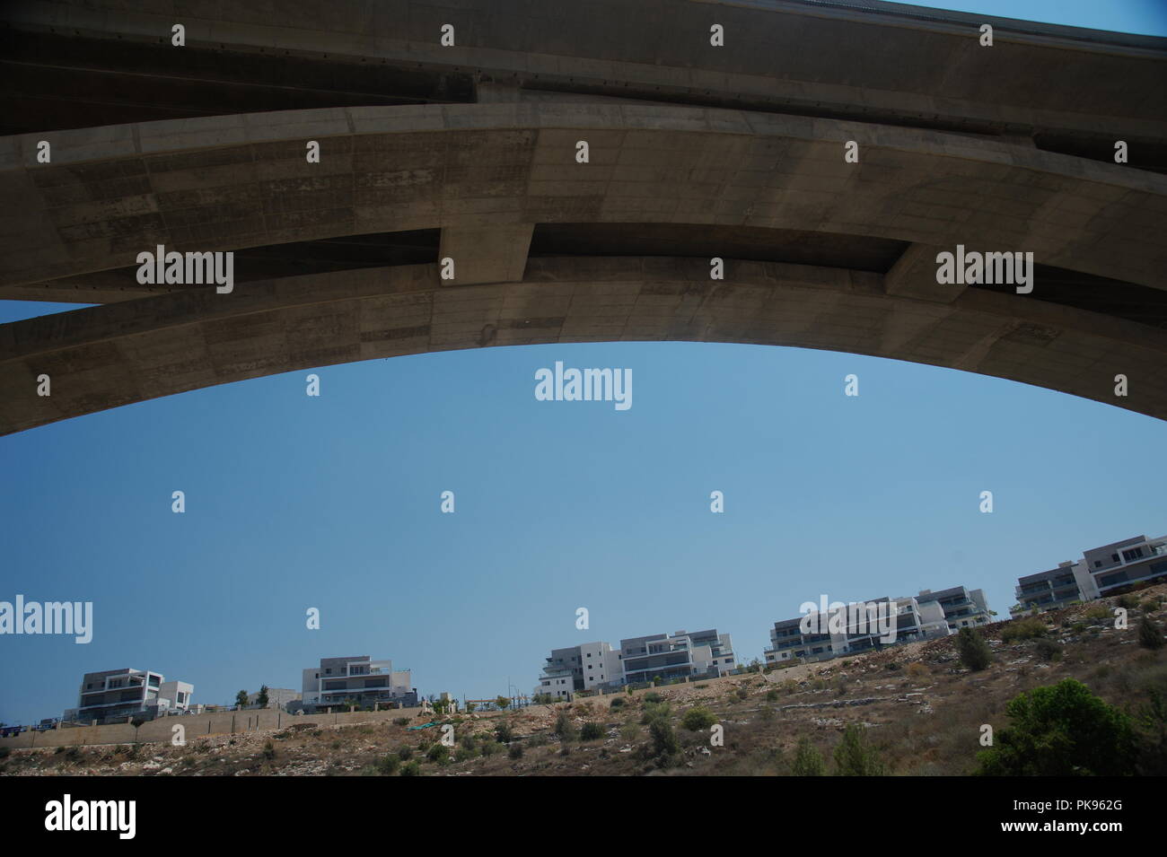bridge on a wedi Anaba, Modiin city, Israel Stock Photo - Alamy