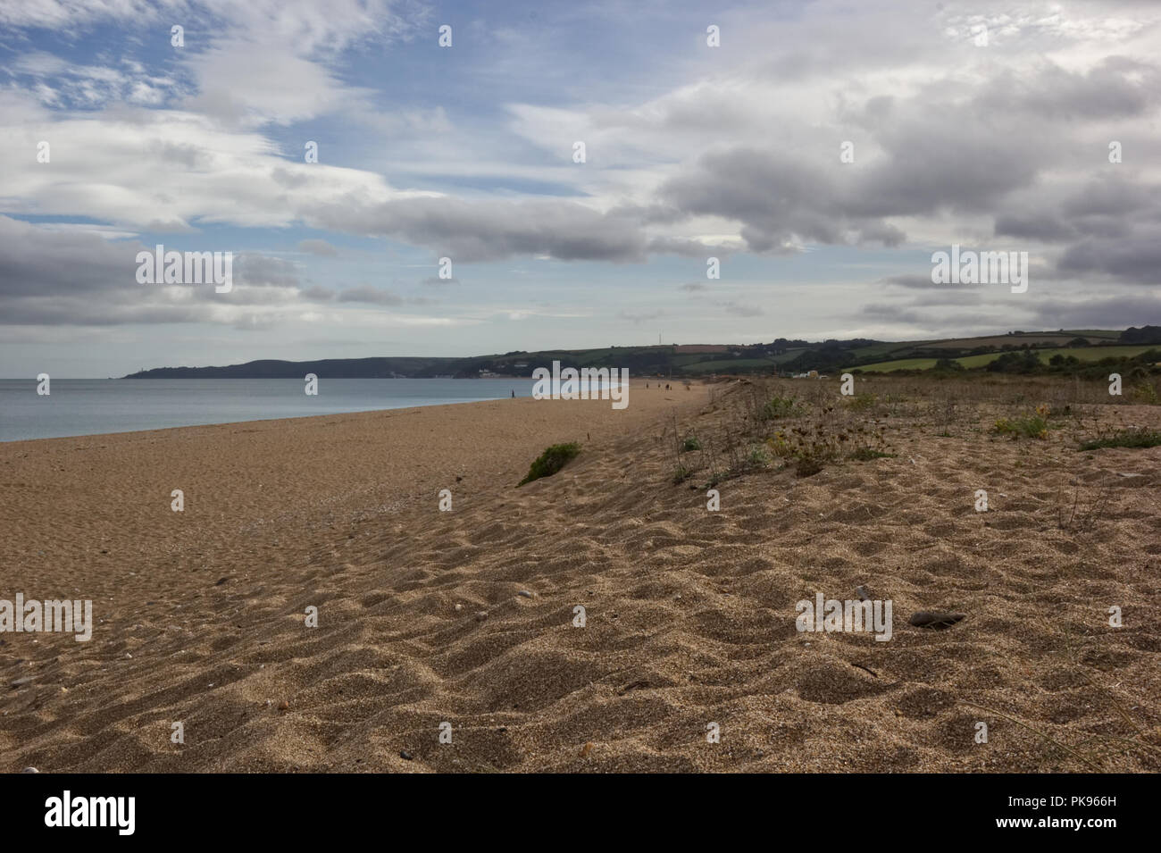 Slapton Sands in Start Bay, viewed from Strete Gate Stock Photo - Alamy