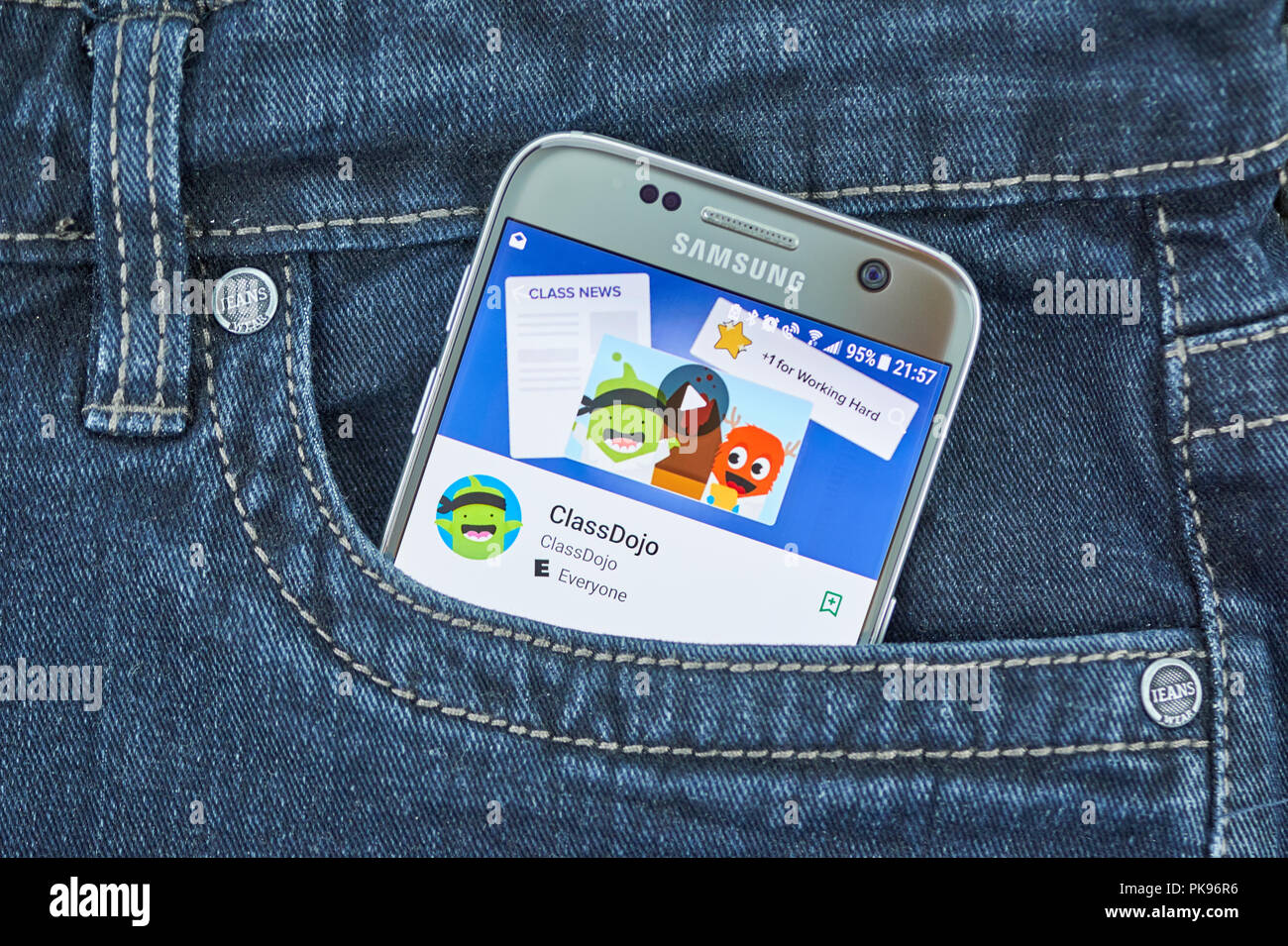 MONTREAL, CANADA - SEPTEMBER 8, 2018: Classdojo mobile app. ClassDojo ...
