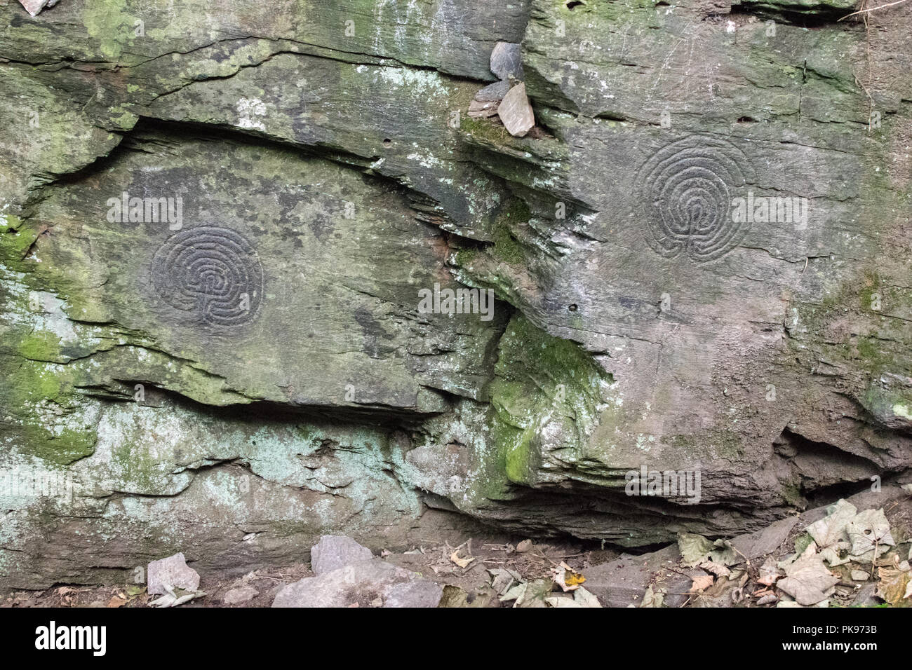 The Labyrinth Rock Carvings at Rocky Valley between Boscastle and ...