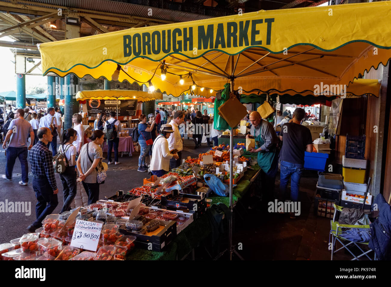 Fruit stall at Borough Market, London England United Kingdom UK Stock ...